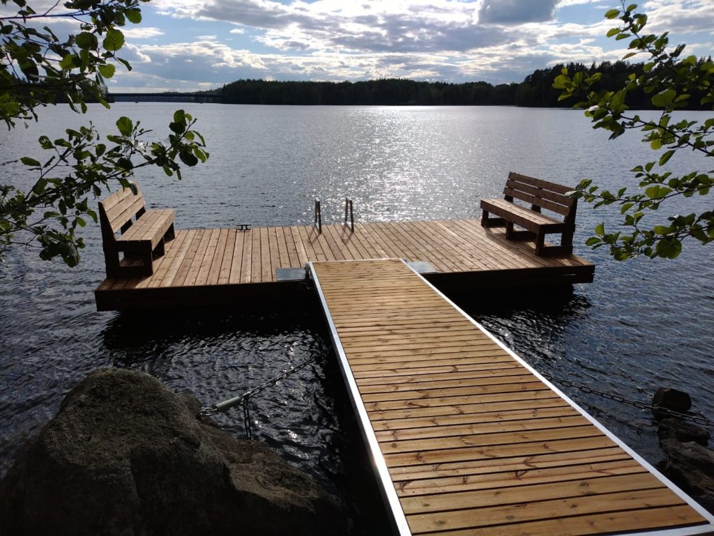 Tee-se-itse puolikorkea putkiponttoonilaituri - ESA laiturit ...